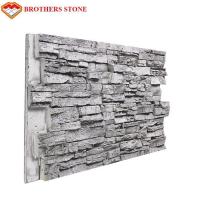 China Exterior Artificial Stone Type Cultured Stone Panel Polyurethane PU Faux Stone Wall Panel for sale