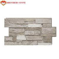 China Solid Surface Deep Slate Stacked Wall Panel , Ledgestone Select Faux Wall Panels for sale