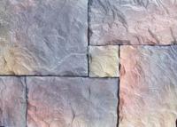 China Castle Ledge Slate Exterior Embossed Red Artificial White Exterior Faux Stone Aggregate Brick Decorative Wall Panels for sale