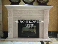China Free Standing White Marble Fireplace Surround , White Marble Tile Fireplace for sale