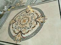 China Mixed Color Round Mosaic Medallion Floor Patterns For Hotel / Residential for sale