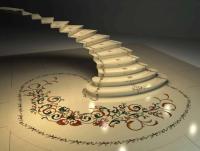 China Mixed Color Round Mosaic Medallion Floor Patterns For Hotel / Residential for sale