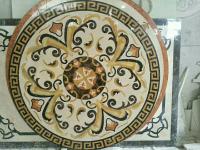 China Mixed Color Round Mosaic Medallion Floor Patterns For Hotel / Residential for sale