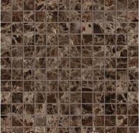 China Dark Emperador Marble Mosaic Polished Cut to Size Marble Tiles for Wall Tile for sale
