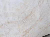 China OEM White Onyx Marble With Khaki Brown Veins Tiles Slab / Countertop Marble Slab for sale