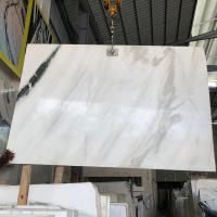 China China Panda White Flooring Counter Kitchen Marble Stone Slab Black Wave Natural Stone for sale