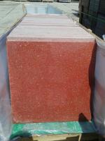 China Red Color Rough Granite Kitchen Countertop Floor Tiles 50x50 Slab 2.73 g/cm3 for sale