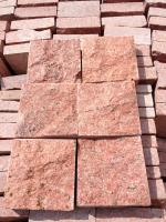 China Red Color Rough Granite Kitchen Countertop Floor Tiles 50x50 Slab 2.73 g/cm3 for sale