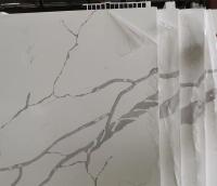 China Gray Vein Calacatta Gold Quartz That Looks Like White Artificial Marble China factory for sale