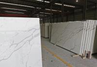 China Gray Vein Calacatta Gold Quartz That Looks Like White Artificial Marble China factory for sale