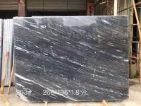 China 30mm Grey Wood Vein Marble Stone Slab For House Floor for sale
