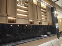China 30mm Grey Wood Vein Marble Stone Slab For House Floor for sale