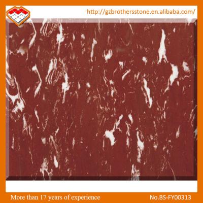 China Natural Countertop Rosso Levanto Marble Slab Heat Resistant for sale