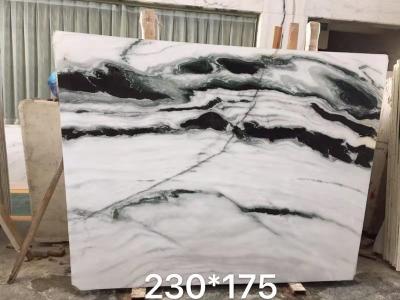 China Honed Exotic Thick 3cm 30x120cm Panda White Marble Tile for sale