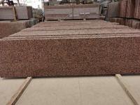 China Honed Maple Leaf Red Granite Stone Tiles  In Countertops for sale