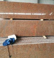 China Honed Maple Leaf Red Granite Stone Tiles  In Countertops for sale