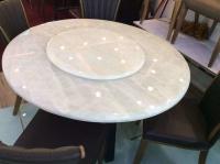 China Ice Age Onyx White Marble Onyx Backlit Semi Precious Stone Table Tops for sale