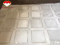 China Sunny White Waterjet Medallion Marble Carpet Design for sale