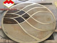 China Custom Mosaic Floor Water Jet Medallion Natural Wall Decoration Marble for sale