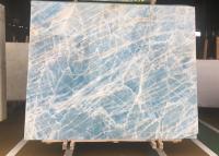 China Backlit Wall Panel Translucent Crystal Agate Stone Blue Marble Onyx Slab for sale