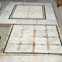 China Yabo White Marble Stone Slab Translucent Grey Cloud 1.5cm Thick for sale