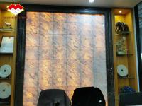 China Rose Rainbow Backlit Jade Onyx Slab For Table Top 220cm Length for sale
