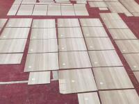 China Bookmatch Yellow Mulge Earl Royal Wood Grain Marble For Stair Tiles for sale