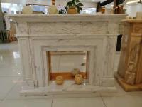 China Customized Decorative Onyx Stone Marble Fireplace Surround for sale