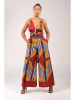 China Sleeveless wide-leg jumpsuit romper for comfortable wear for sale