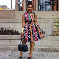 China Printed Short Dress - Casual Wear for Everyday Comfort for sale