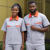 China Durable Industrial Work Jacket and Pants Set with Multiple Pockets and Reinforced Stitching for sale