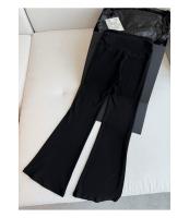 China Women’s Two-Piece Set with Long Sleeve Wrap-Front Crop Top and Gathered Waist Flared Pants Featuring High Slit for sale