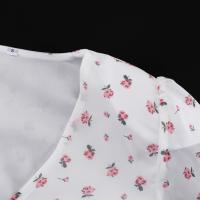 China Women's Floral Print Blouse and High-Waist Mermaid Hem Maxi Skirt Set for sale