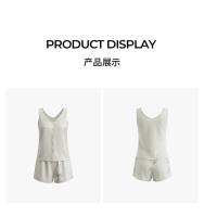 China Women's High-waist Two-Piece Set with Breathable Cotton and Floral Print for Casual Comfort for sale
