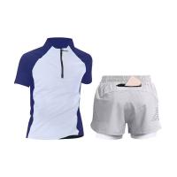 China Men’s Golf Polo Shirt and 2-in-1 Running Shorts Set with Quick-Dry Fabric, Breathable Construction, and Moisture-Wicking for Outdoor Sports for sale