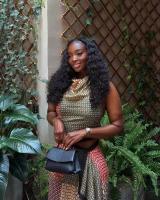 China African Print Two-Piece Set with Peplum Top and Skirt in African Wax Print Fabric Sleeveless Fashionable Cut and Lightweight Breathable Fabric for sale
