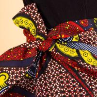 China Women's African Print High Waist Asymmetric Hem Skirt Set with Vibrant Wax Print for sale