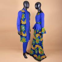 China Women's African Print Peplum Skirt Set with High-Waist Design and Breathable African Wax Print Fabric for sale