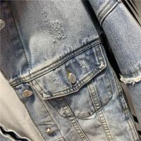 China Women's Distressed Cropped Denim Jacket with Puff Sleeves, Lace Hem, and Patchwork Design for sale
