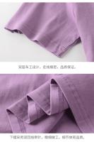 China Women’s Premium Cotton Crew Neck T-Shirt with Double-Needle Stitching for Durability for sale