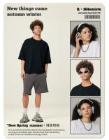 China Unisex Oversized Heavyweight Cotton T-Shirt for Streetwear and Casual Wear for sale