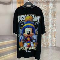 China Women's Rhinestone Detail Cartoon Graphic Tee with Soft Cotton Blend Fabric for Casual Streetwear for sale