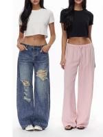 China Women's Soft Stretch Fabric Slim Fit Breathable Crop Top and Cropped T-Shirt for sale