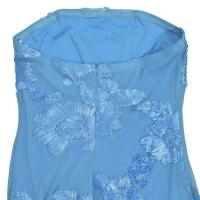 China Women's Floral Embroidery Sheer Maxi Dress with Strapless Fitted Design and Lace Overlay for sale