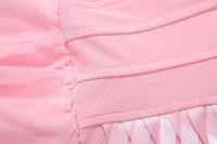 China Women's Pink Sweetheart Neckline Corset Dress with Layered Fluffy Tulle Skirt Mini Dress for sale