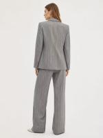 China Women’s Rhinestone Embellished Suit Set with High-Waisted Wide-Leg Pants and Double-Breasted Blazer for sale