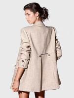 China Elegant Women’s 3-Piece Suit Set with Double-Breasted Blazer and High-Waisted Shorts in Polyester Blend Fabric for sale