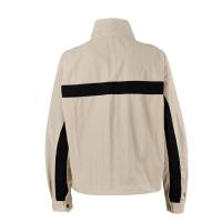 China Women's Lightweight Windbreaker Jacket with High Stand Collar and Front Zipper Closure for sale