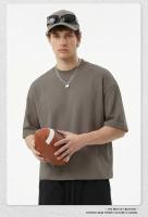 China Men's Oversized 100% Cotton Heavyweight 230gsm T-Shirt for Streetwear and Casual Fashion for sale