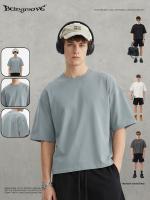 China Men's Oversized 100% Cotton Heavyweight 230gsm T-Shirt for Streetwear and Casual Fashion for sale